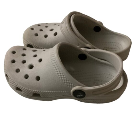 CROCS | Shoes | Crocs Elephant Gray Clogs 1c | Poshmark